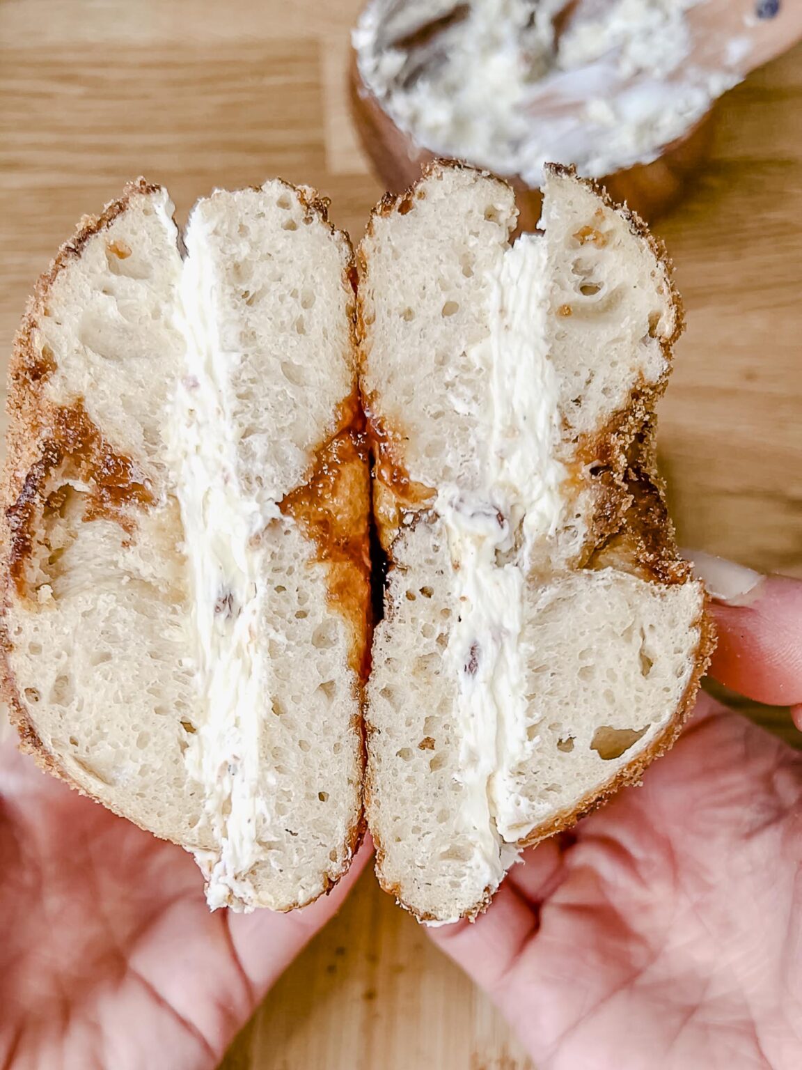 French Toast Sourdough Bagels - Jesha's