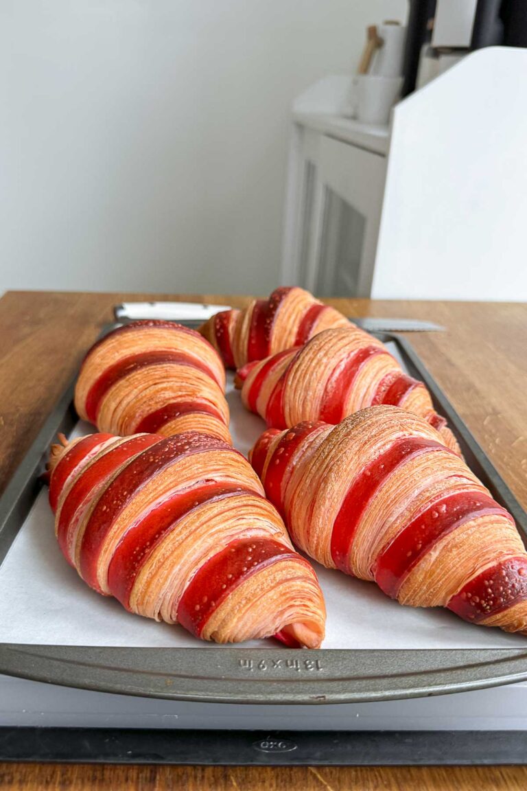 Strawberry Sourdough Croissants - Jesha's