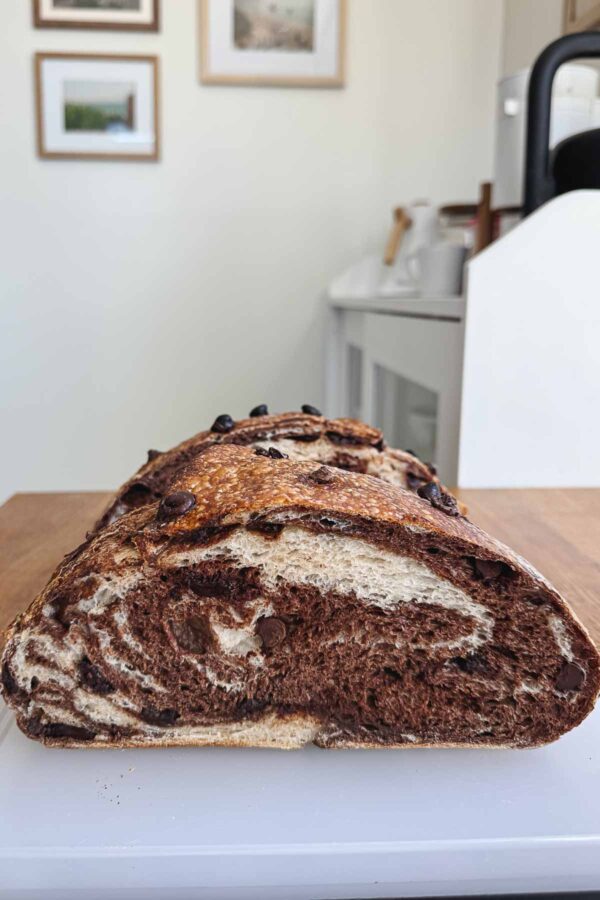 Chocolate Marbled Sourdough Bread - Jesha's