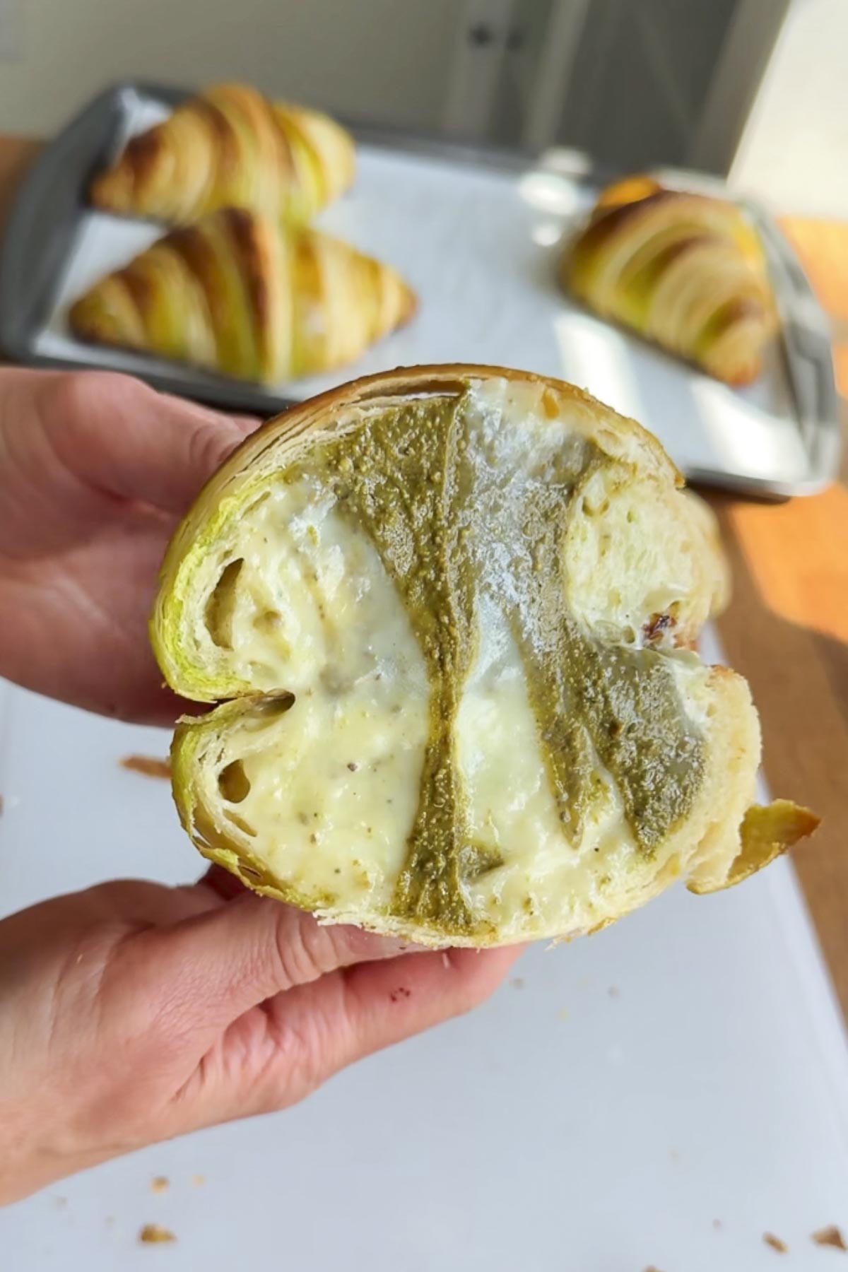 Homemade Pistachio Croissants Recipe - Jesha's