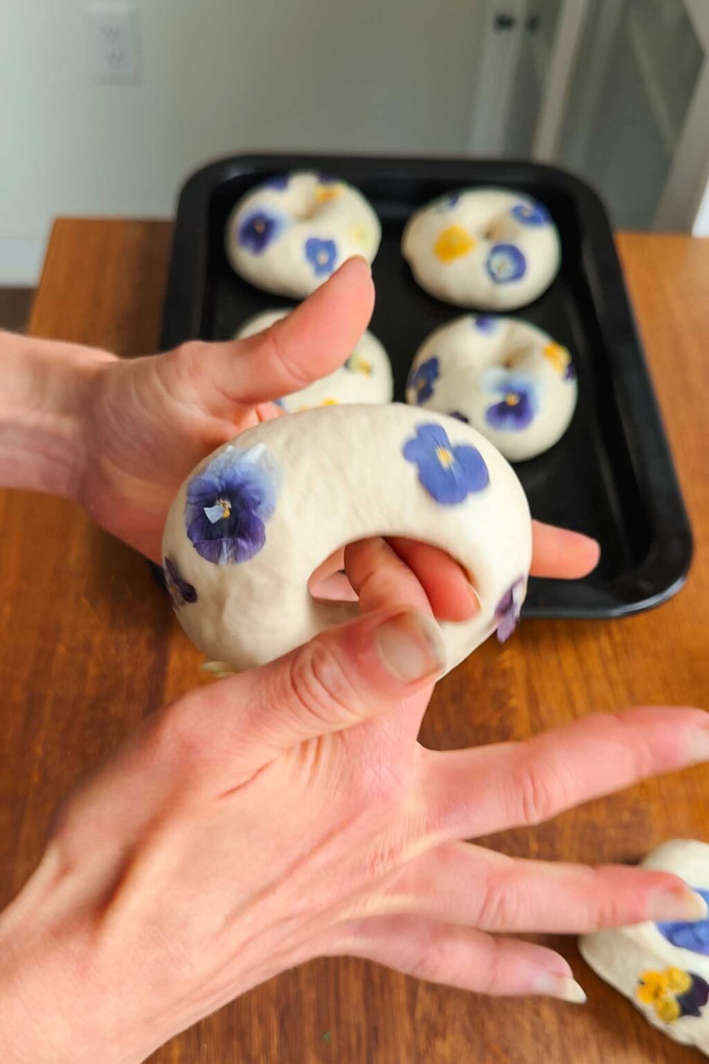 Homemade Flower Bagels Recipe - Jesha's